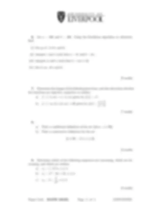 MATH 105(R) Exam: Statements, Logic, Sets, Inequalities, Induction, and Set Theory | Exams ...