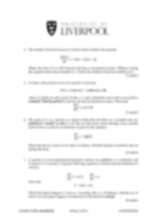 Number of Monkeys - Mathematics - Exam | Exams Mathematics | Docsity