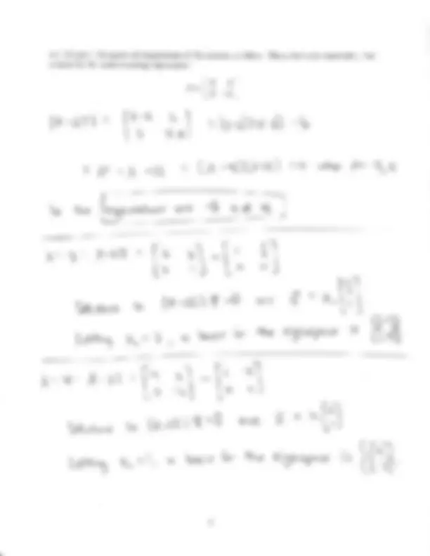 Invertible Matrix Theorem - Linear Algebra - Solved Exam | Exams Linear Algebra | Docsity
