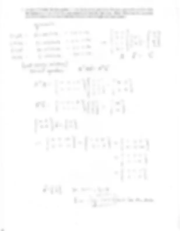 Enough Work - Linear Algebra - Solved Exam | Exams Linear Algebra | Docsity