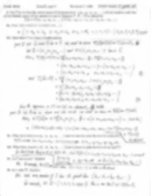 Equations Involving - Linear Algebra - Solved Exam | Exams Linear Algebra | Docsity