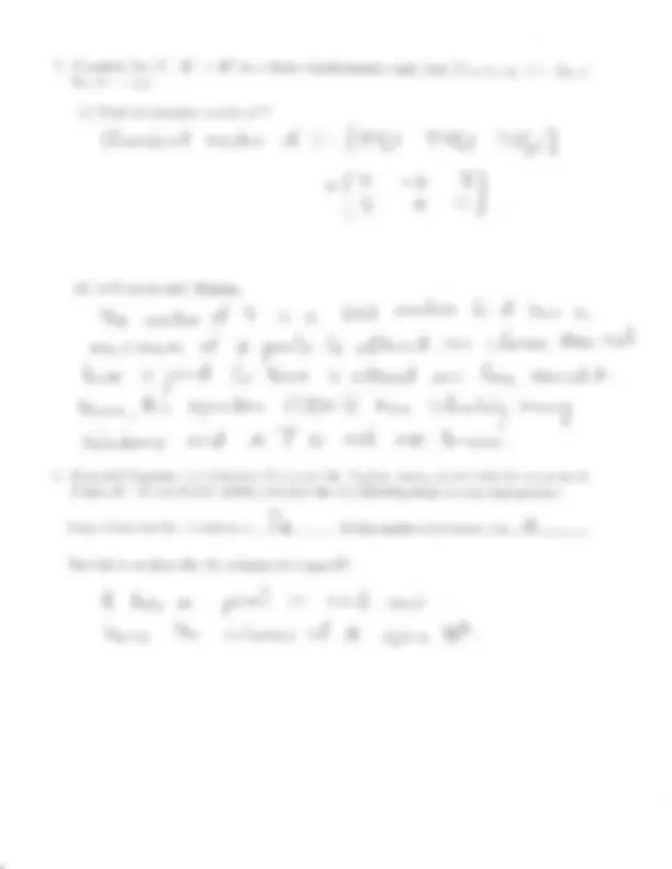 Solution Set - Linear Algebra - Solved Exam | Exams Linear Algebra | Docsity