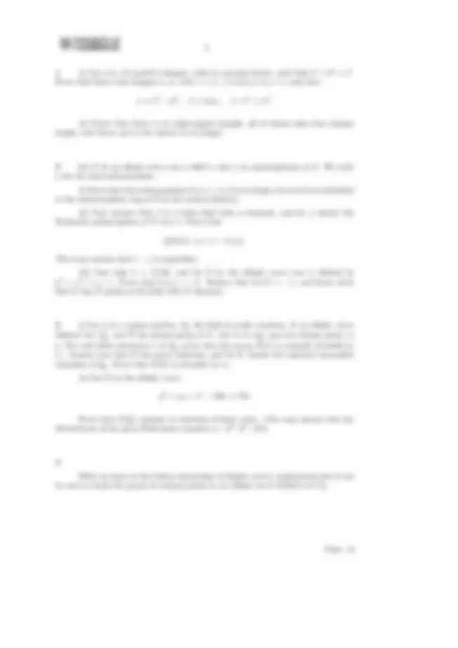 Elliptic Curves - Math Tripos - Exam | Exams Mathematics | Docsity