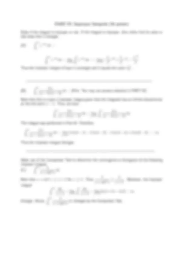 Math 126-002 Exam Key: L'Hospital's Rule, Trig Subs, Fractions ...