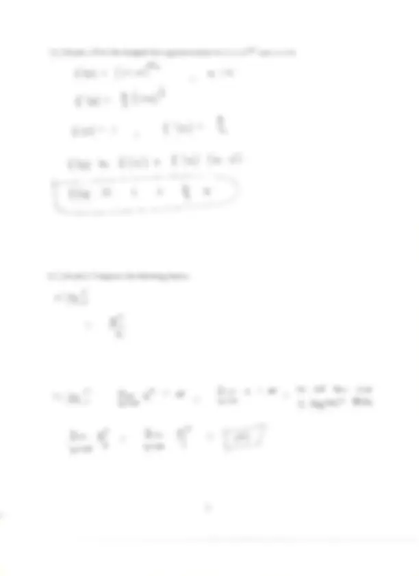 Positive Constant - Calculus - Solved Exam | Exams Calculus | Docsity