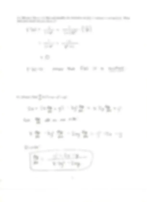 Positive Constant - Calculus - Solved Exam | Exams Calculus | Docsity