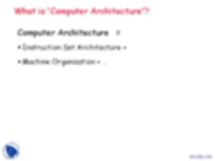 Computer Architecture - Computer Organization - Lecture Slides | Slides ...
