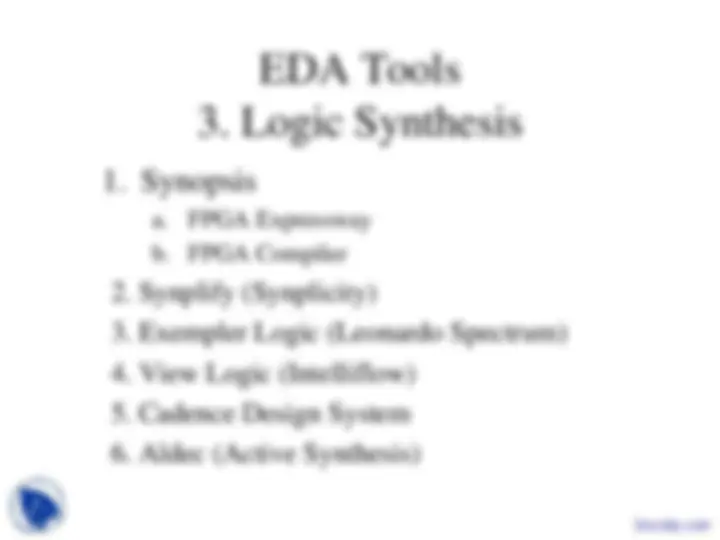 EDA Tools: Comprehensive Overview of Design Automation and HDL Languages | Slides Computer ...