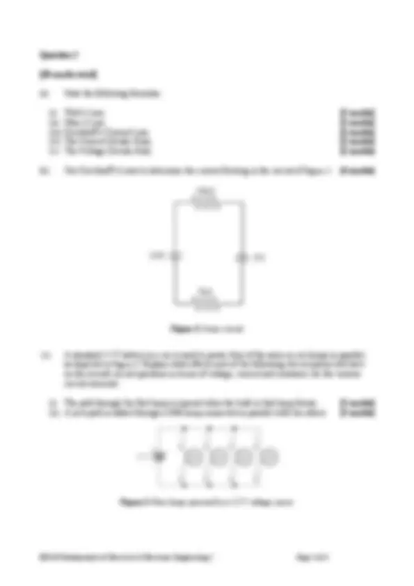 Electrical & Electronic Engineering I Exam 2011/2012: Questions ...