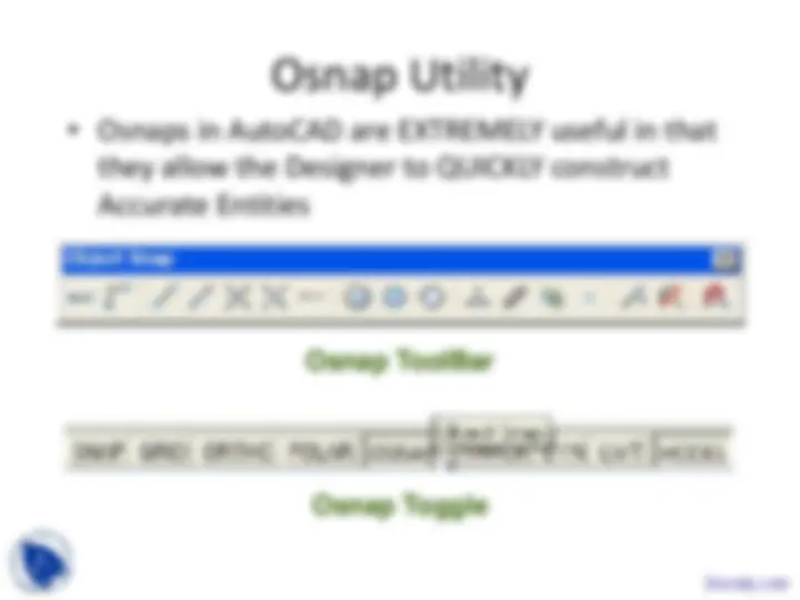 AutoCAD Advanced Commands: Mastering Object Snaps and Grips for Effective Drafting | Slides ...