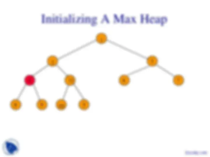 Initializing Max Heap Algorithms And Applications In Java Lecture Slides Slides Computer