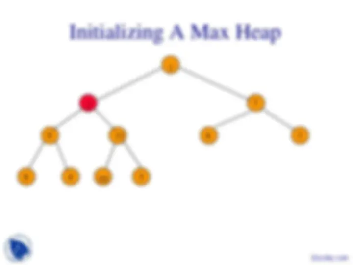 Initializing Max Heap - Algorithms and Applications in Java - Lecture Slides | Slides Computer ...