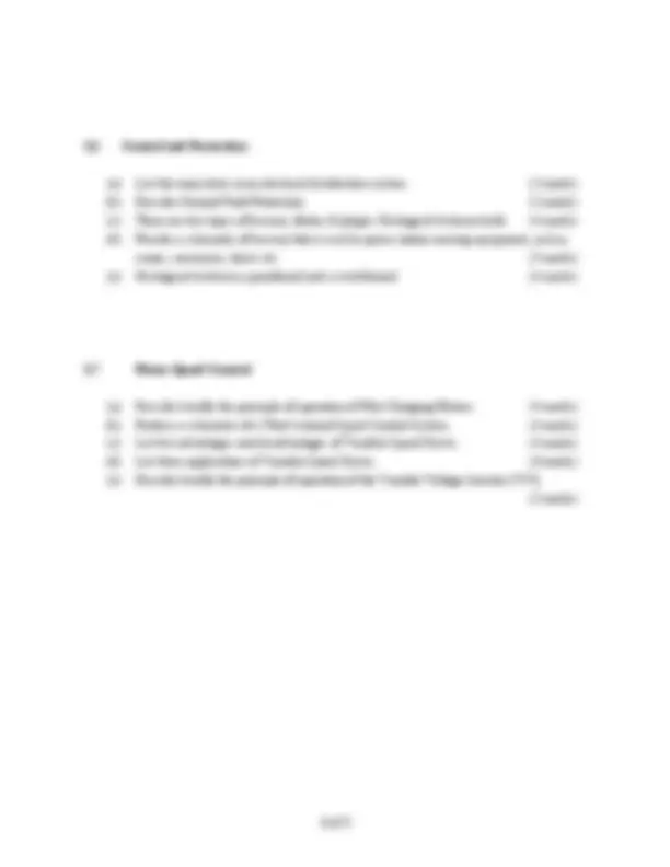 Sag Control of Electrical Plant - Exam | Exams Electrical Engineering | Docsity