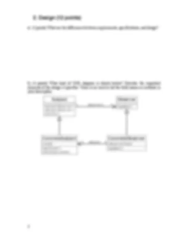 UML Diagram - Software Engineering - Exams | Exams Software Engineering | Docsity