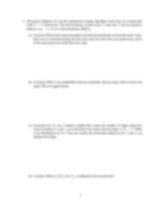 CS174 Midterm 2 Spring 99 by J. Canny | Exams Discrete Mathematics | Docsity