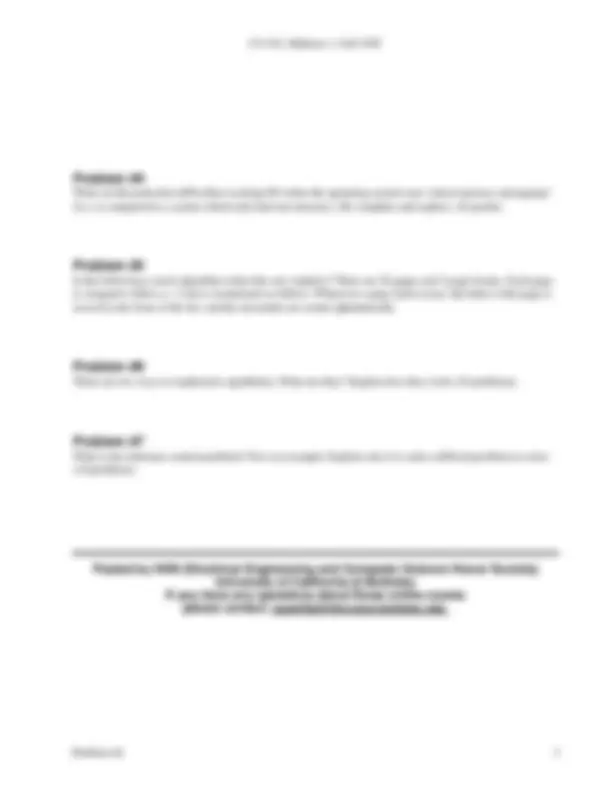 CS 162, Midterm 1, Fall 1992 Exam | Exams Operating Systems | Docsity