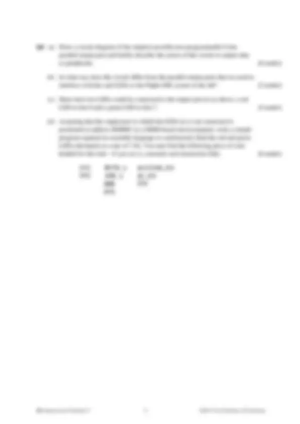 RAM - Microprocessor Systems - Exam | Exams Microprocessors | Docsity