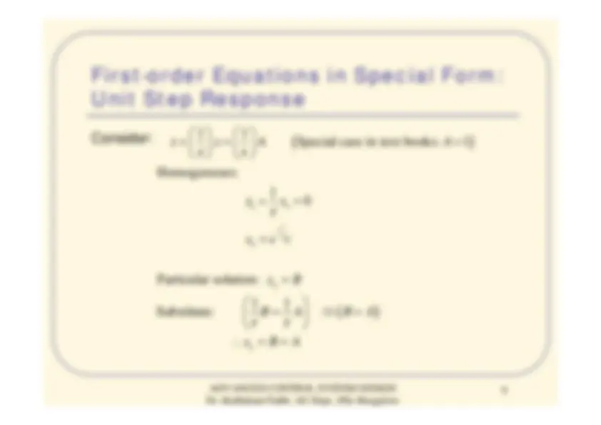 First and Second Order - Advanced Control System Design for Aerospace ...