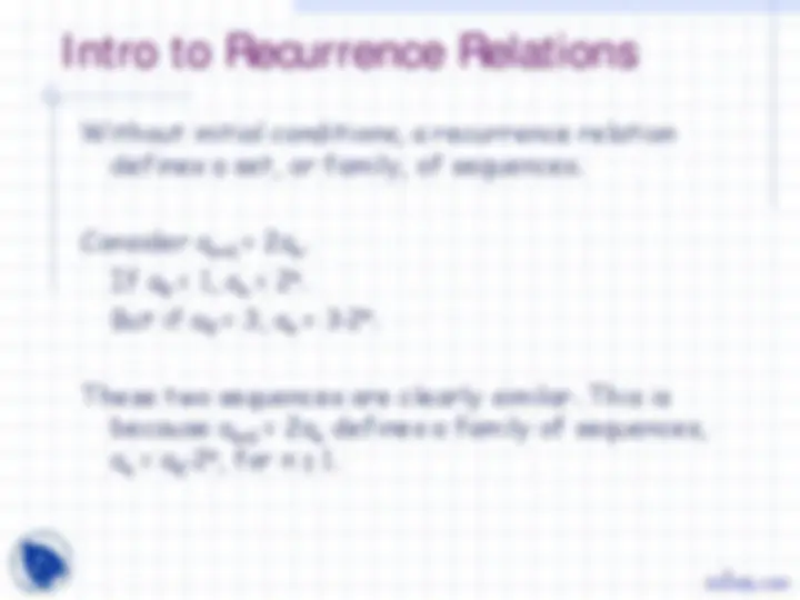 Intro to Recurrence Relations in Discrete Mathematics | Slides Discrete ...