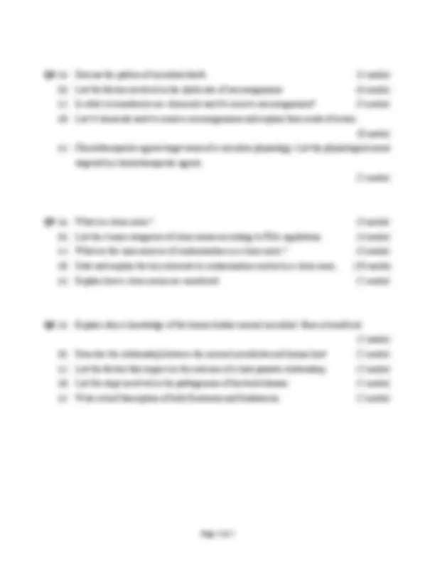 Microbiology Exam 2010: Higher Cert. in Biomedical Engineering | Exams ...