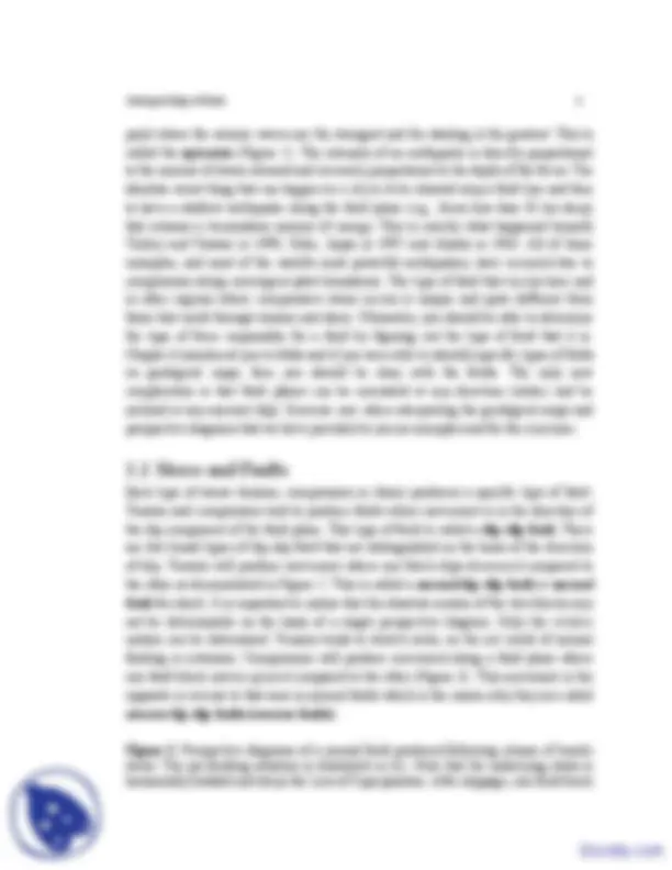 Faulted Strata - General Geology - Lecture Notes | Study notes Geology ...