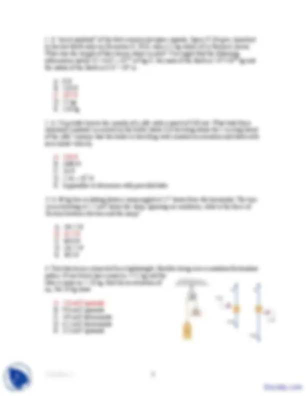 Physics Exam: WSU ID Number Quiz | Exams Physics | Docsity