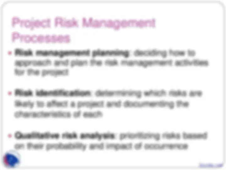 Project Risk Management: Integrated Risk Analysis and Utility Function | Slides Human Resource ...