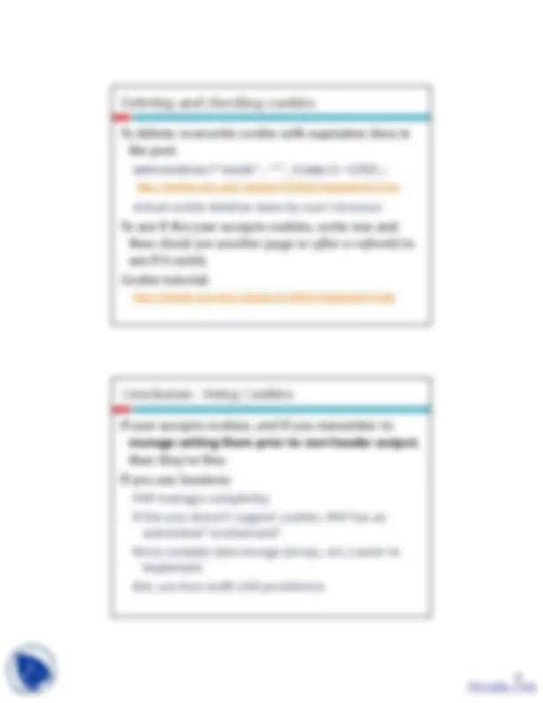 PHP Cookies, Sessions, and Session Variables: Understanding and Using | Slides Fundamentals of E ...