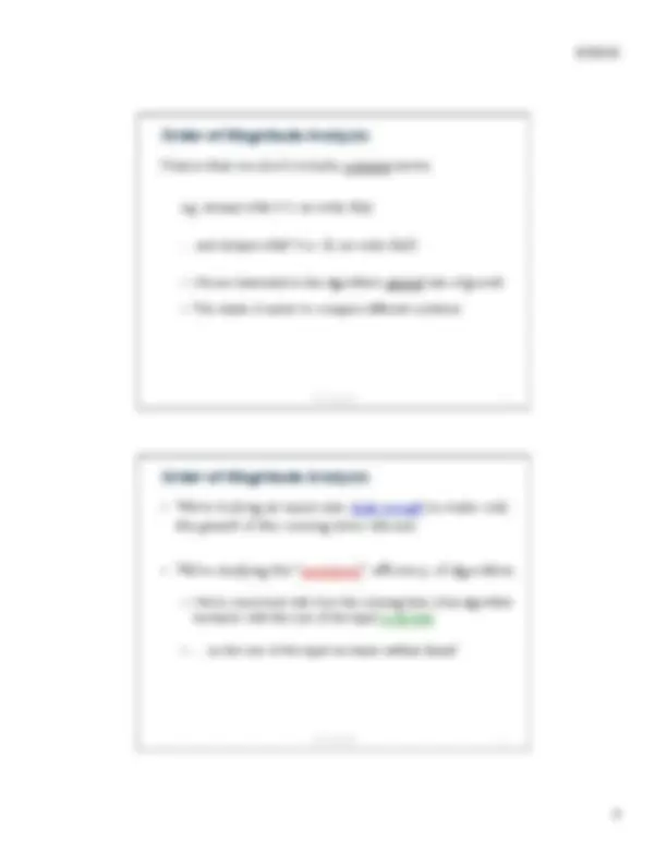 Lecture 8: Algorithm Analysis and Sorting in CPSC 223 | Slides Data Structures and Algorithms ...