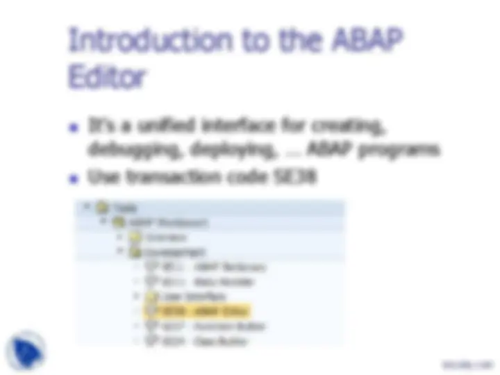 ABAP Programming: An Introduction to ABAP Editor, Syntax, and Keywords | Slides Computer ...
