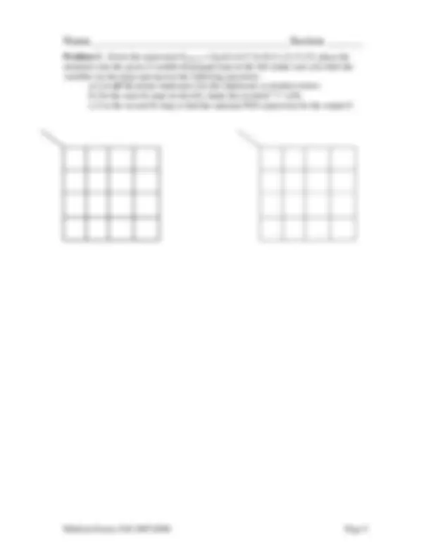 Digital Logic Design - Practice Midterm Exam Problems | ECE 200 | Exams ...