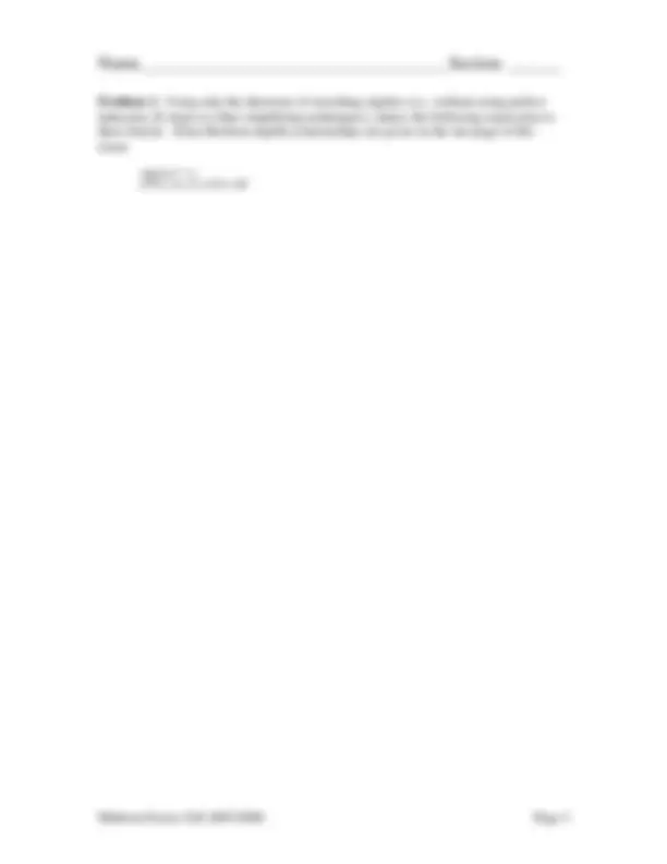 Digital Logic Design - Practice Midterm Exam Problems | ECE 200 | Exams Electrical and ...