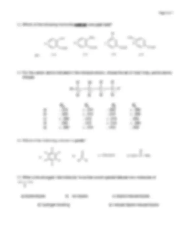 30 Multiple Choice Questions on Organic Chemistry I | CHEM 313 | Exams ...