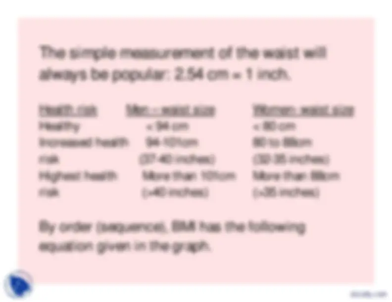 Obesity - Health - Lecture Slides | Slides Public Health | Docsity