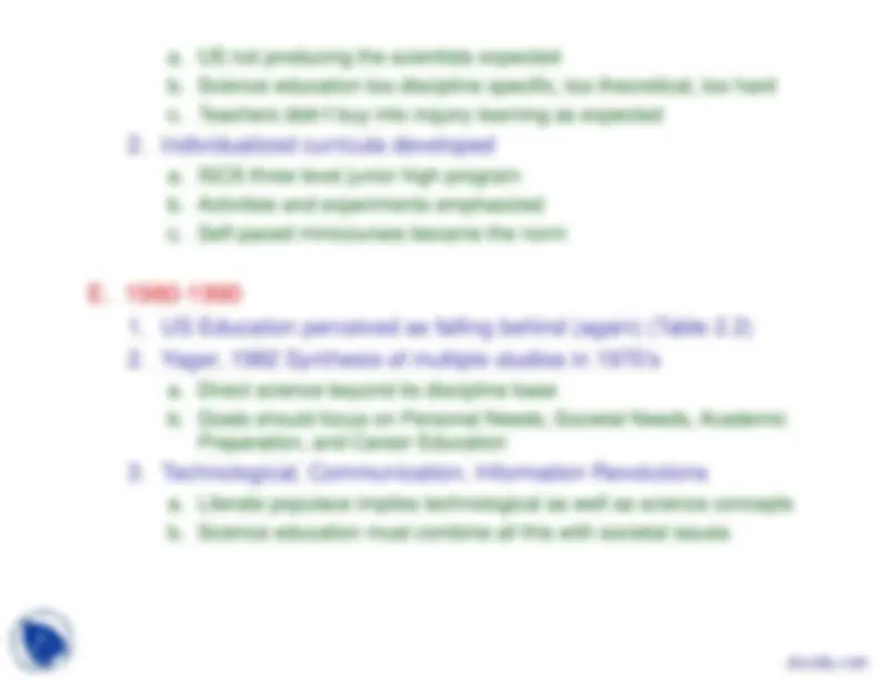 History of US Science Education - Secondary Science Methods - Lecture Slides | Slides Education ...