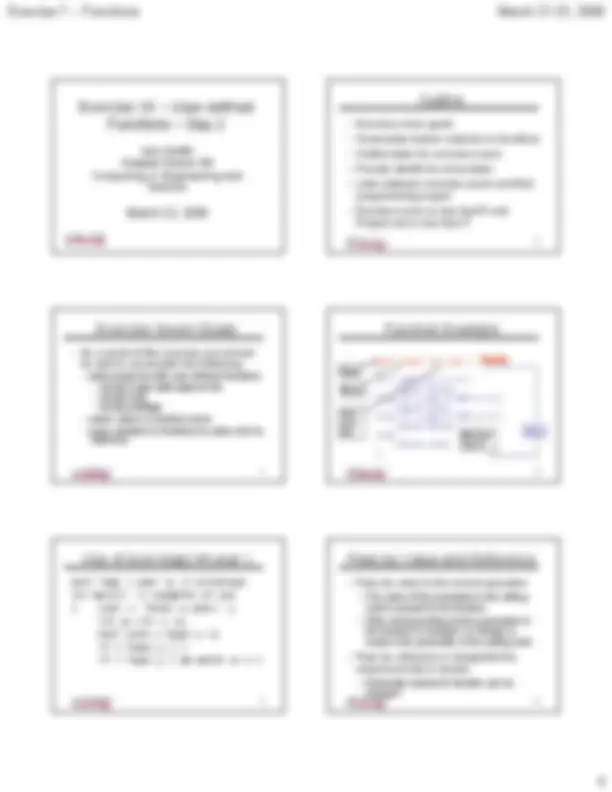 User-Defined Functions in C++ - Exercise 7 | Slides Computer Science ...