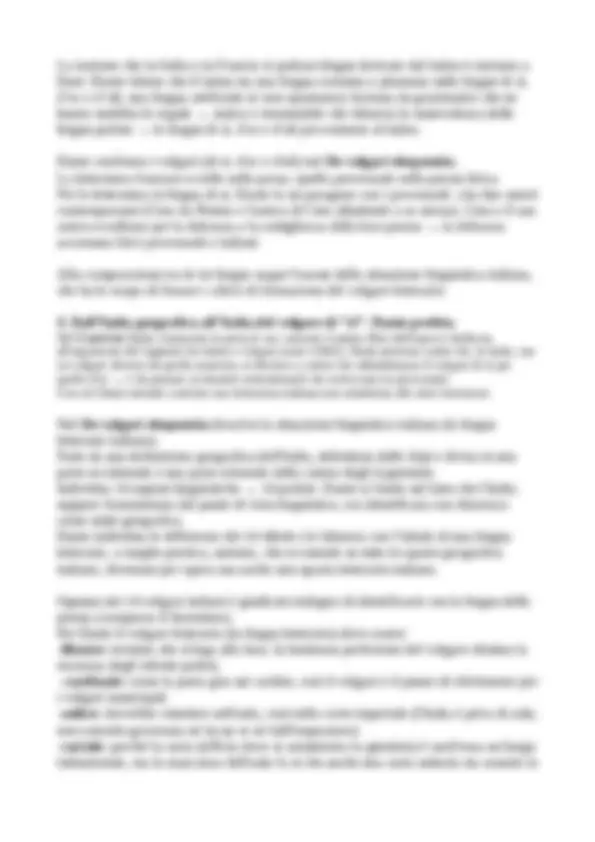 L'italiano letterario nella storia | Sintesi del corso di Linguistica ...