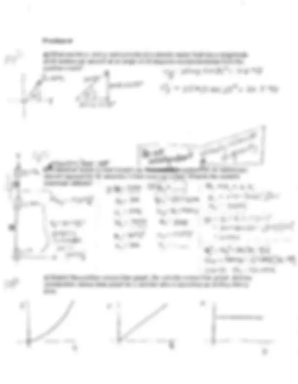 Exam 1 Answer Key | Physics I 2015 | PHY 1150 | Exams Physics | Docsity