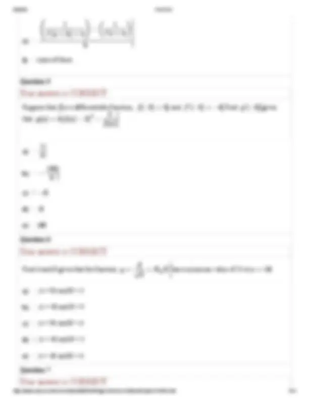 Calculus II - 24 MCQs with Right Answer | MATH 1432 | Exams Calculus ...