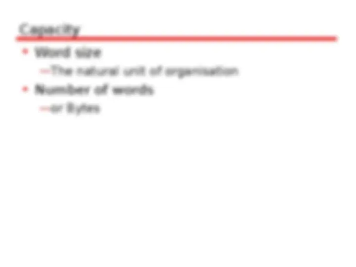 cache memory | Exams Advanced Computer Architecture | Docsity