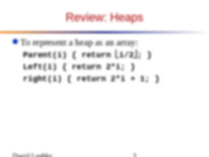 Heapsort Quicksort And Priority Queues Efficient Sorting And Data Management Lecture Notes