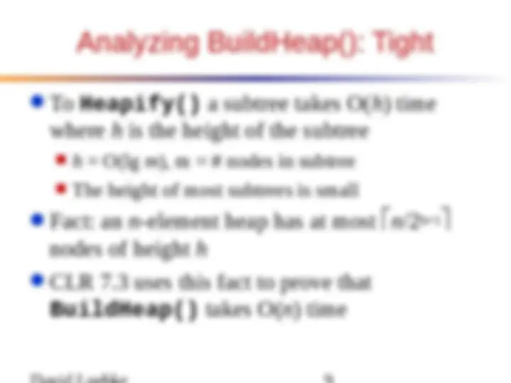 Heapsort Quicksort And Priority Queues Efficient Sorting And Data Management Lecture Notes
