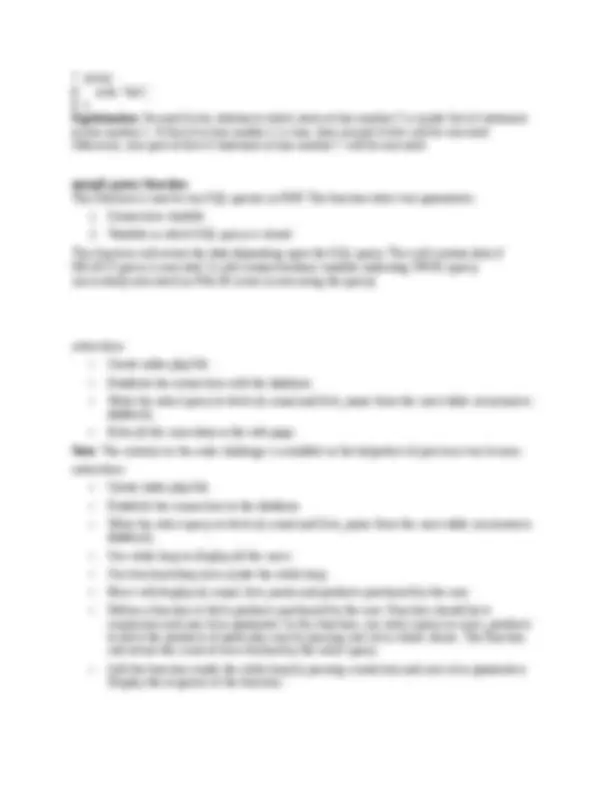 php documents please | Exams Computer science | Docsity