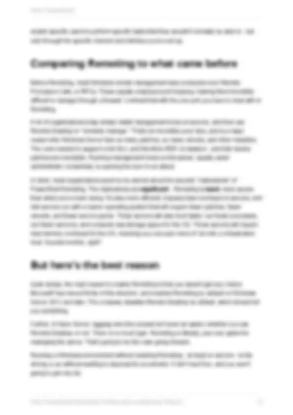 Why PowerShell? Why scripting? | Study Guides, Projects, Research Computer Science | Docsity