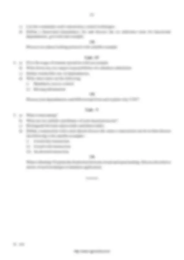 Question type paper pattern for the exam | Exams Database Management ...