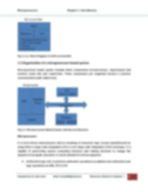 Microprocesor Chapter 1 Introduction | Summaries Microprocessors | Docsity