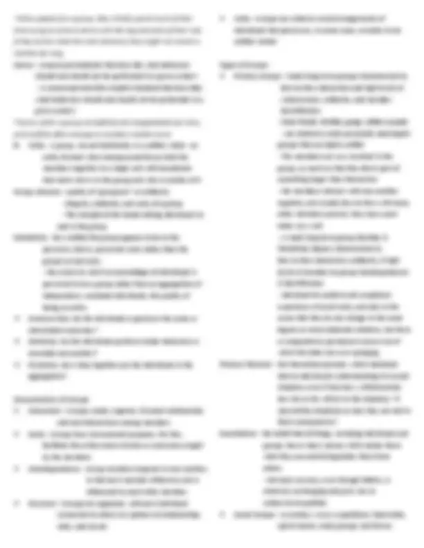 Chapter 1 Intro to Group Dynamics | Lecture notes Social Psychology ...