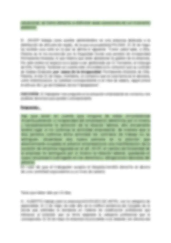 Derecho Laboral practica 3 | Exámenes de Derecho Laboral | Docsity