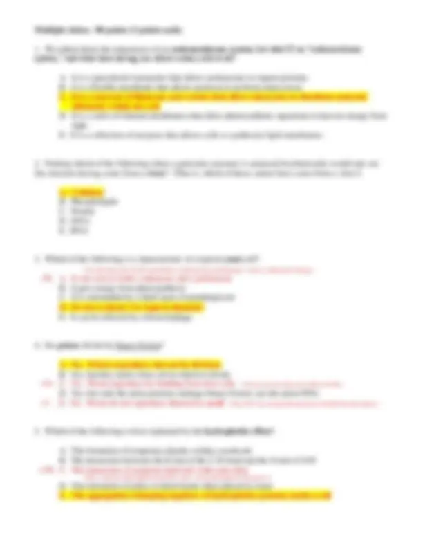 Exam 1 Answer Key for Introduction to Microbiology | BIOL 22100 | Exams ...