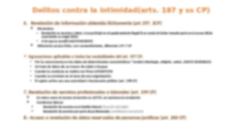 Delitos contra la intimidad: tipos, modalidades y agravantes | Apuntes ...